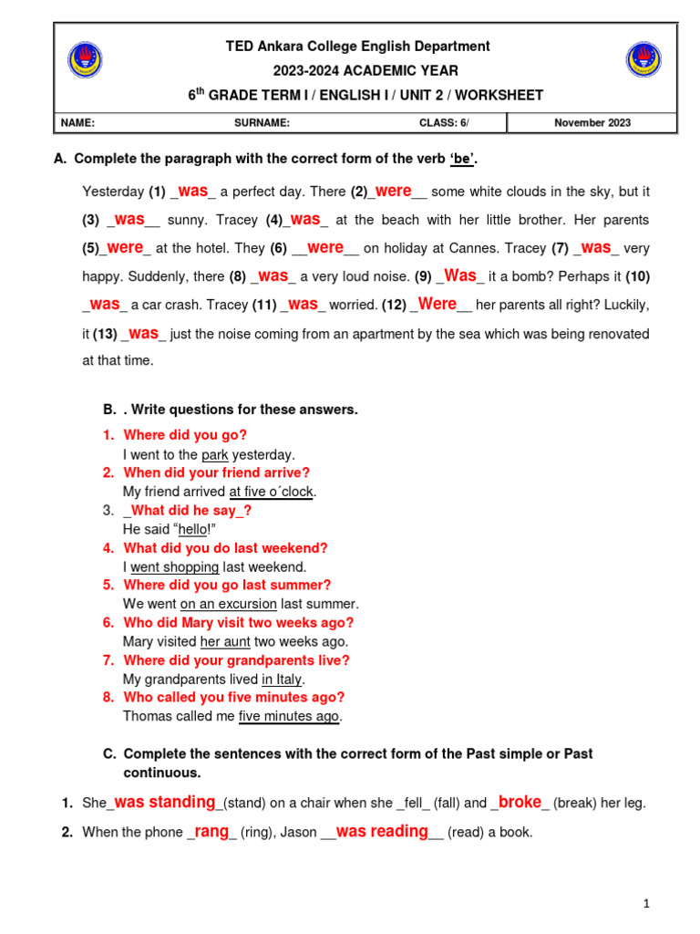 english_1_-_unit_2_worksheet__key | PDF