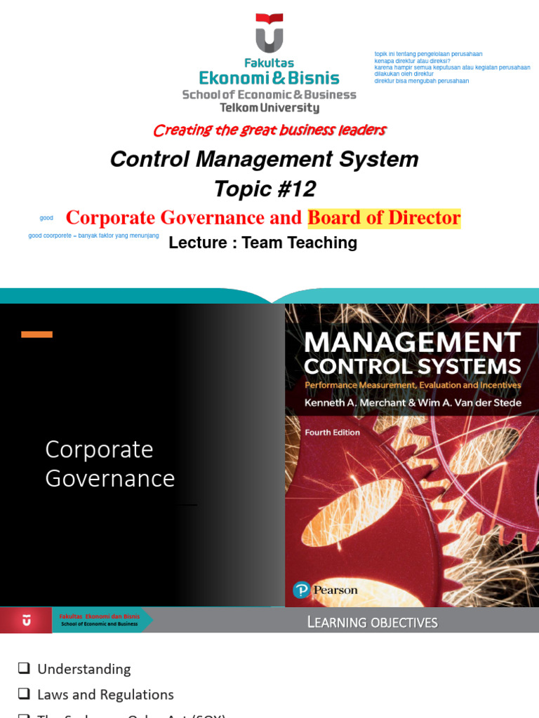 SPM 12 | PDF | Audit | Sarbanes–Oxley Act