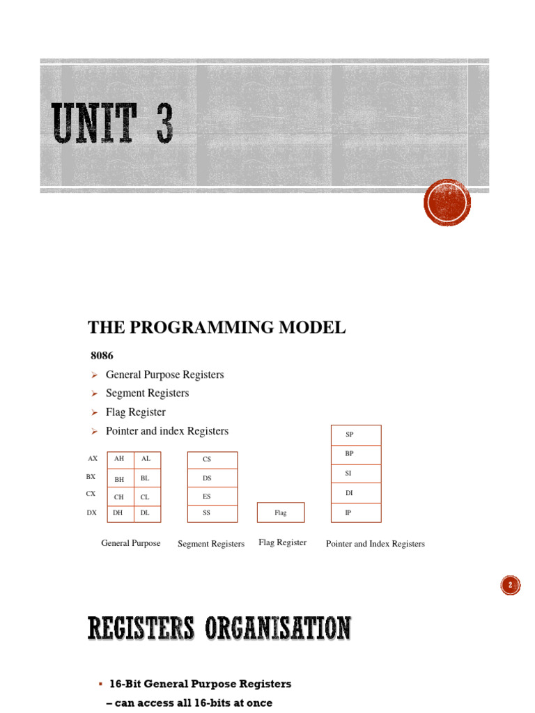8086 & 80386 Registers Guide | PDF