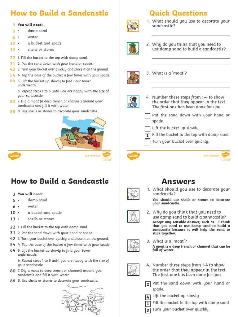 How to Build a Sandcastle | PDF