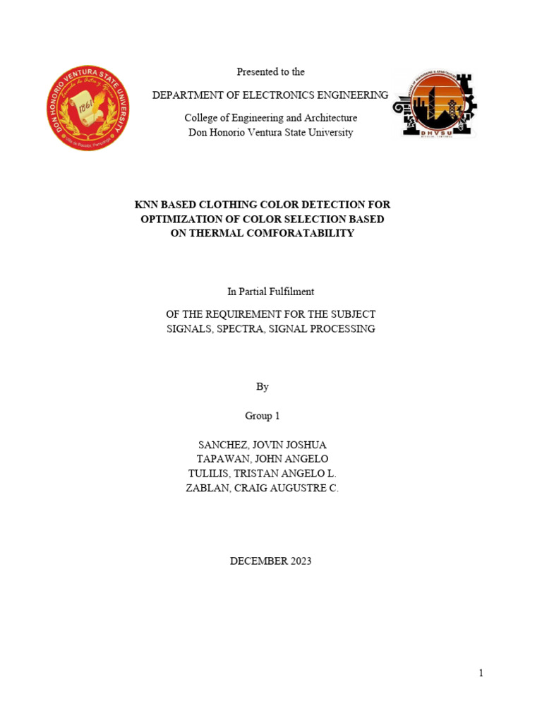 KNN Based Clothing Color Detection For Optimization of Color Selection Based On Thermal ...