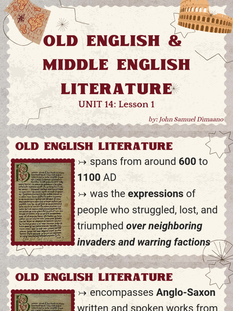 Old English Literature | Download Free PDF | Poetry | English Poetry
