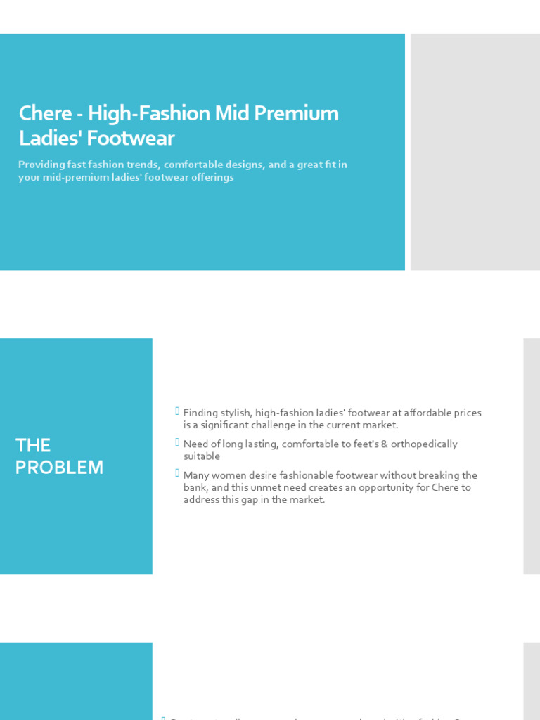 Chere: Affordable High-Fashion Footwear | PDF | Return On Investment ...