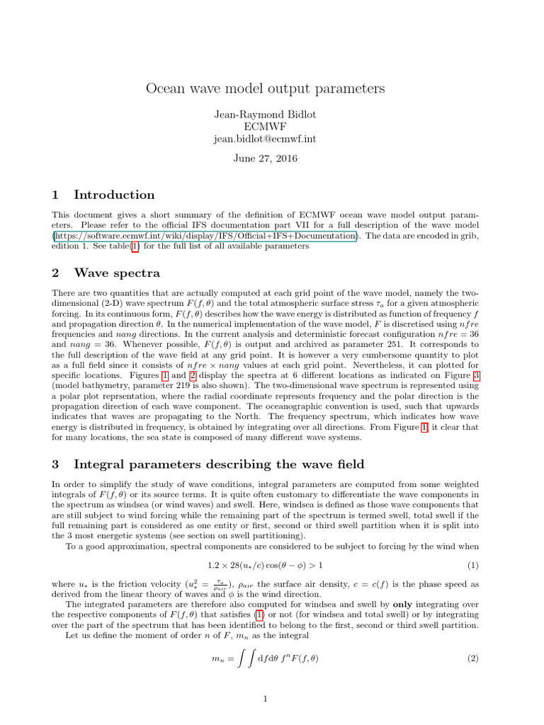 Wave Parameters | PDF