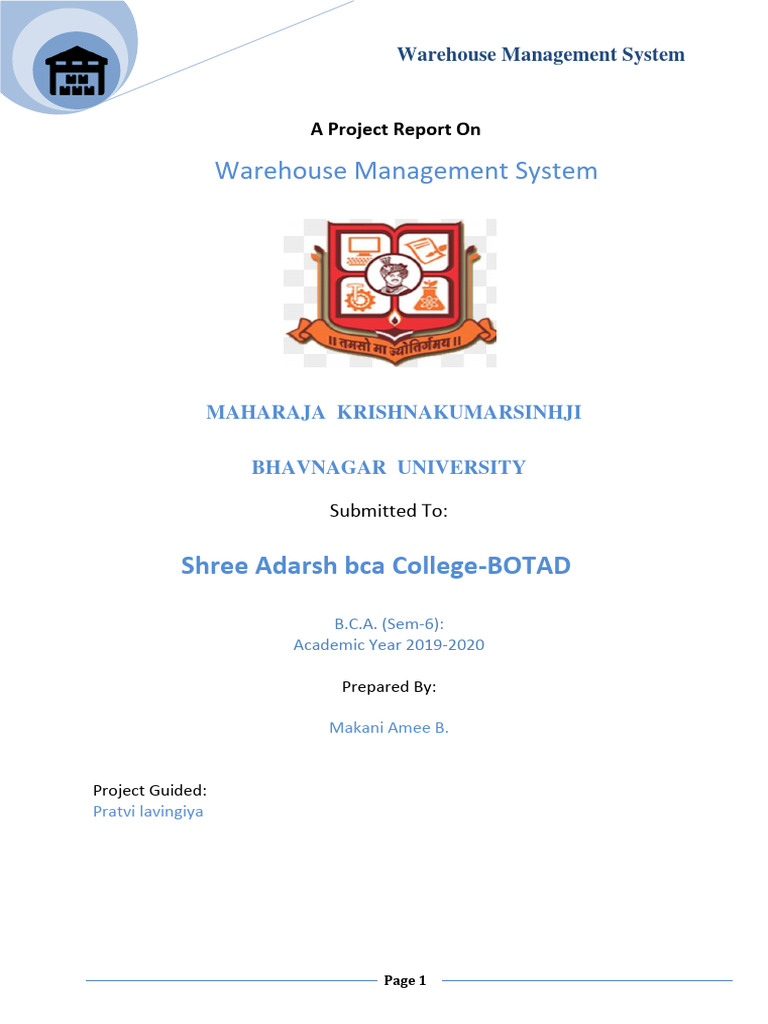 Warehouse Management System Project Report | PDF | Software Testing ...