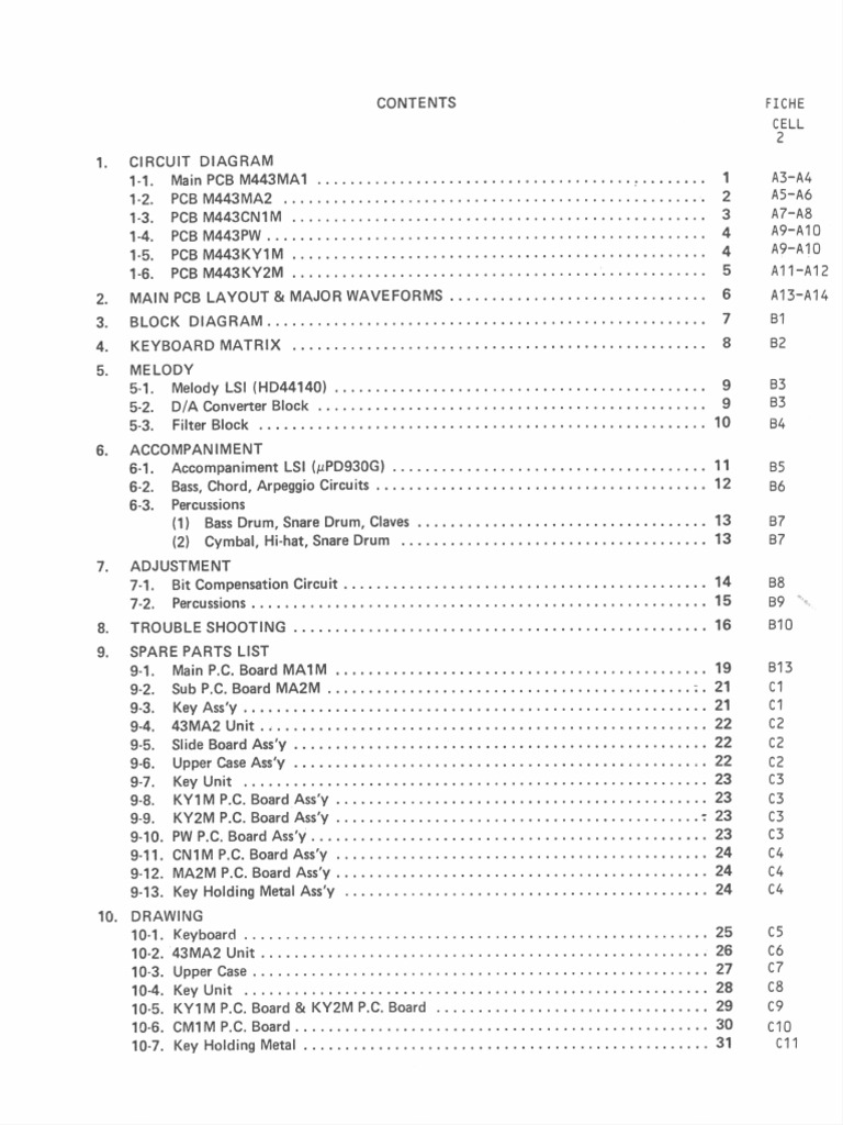 Casio MT-45 and MT-46 Service Manual | PDF