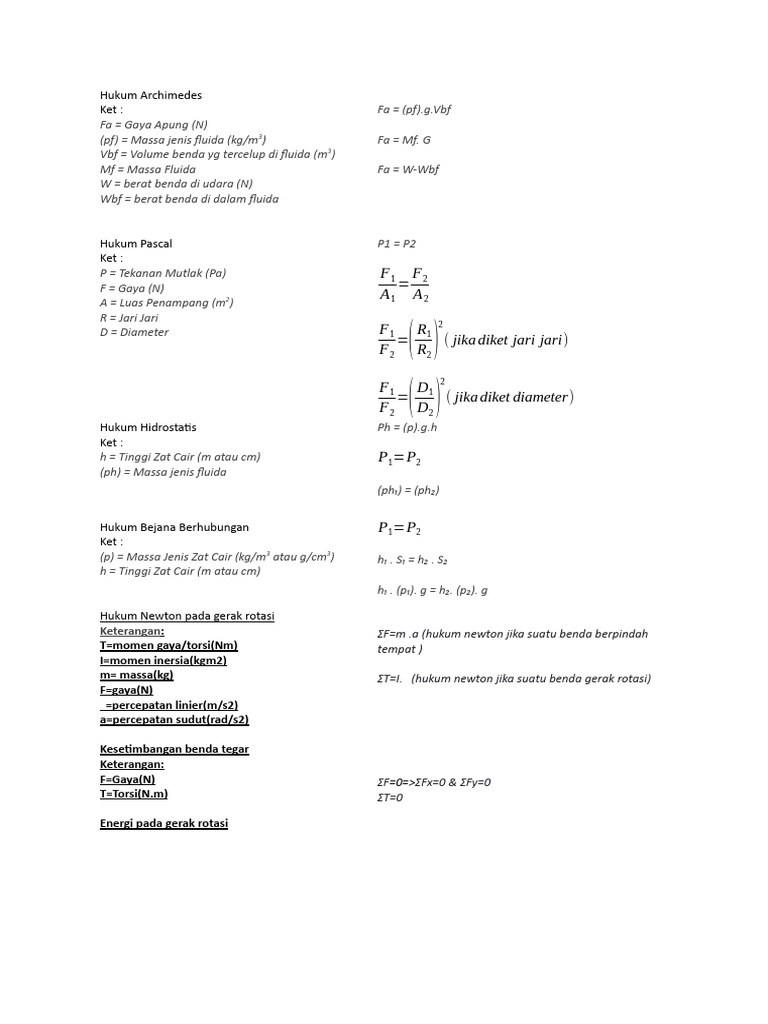 Kertas Rumus Abdan | PDF