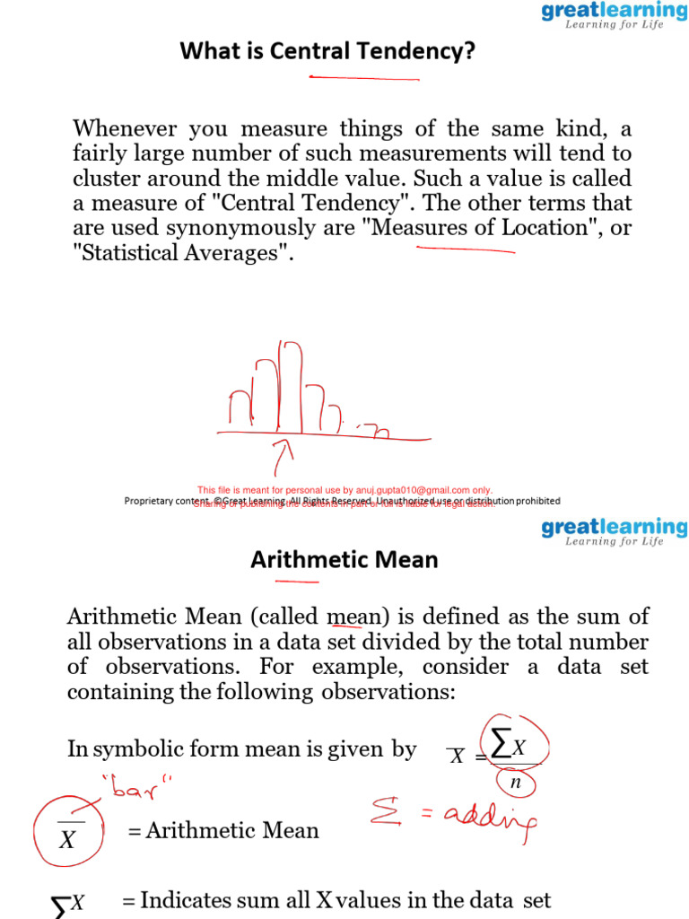 Measures+of+Central+tendency dispersion-+Lecture+Slides | PDF | Mean | Arithmetic Mean
