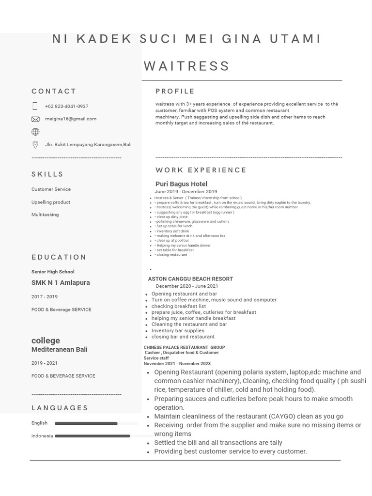 Resume Ni Kadek Suci Mei Gina Utami | PDF
