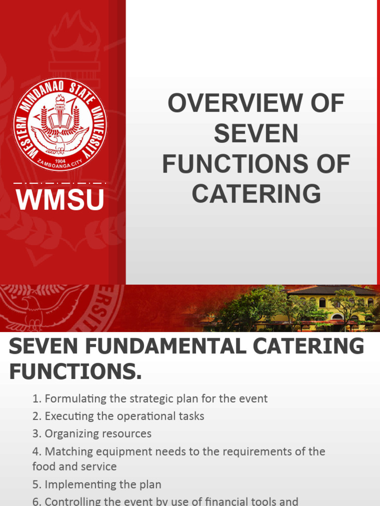 Overview of Seven Functions of Catering | PDF
