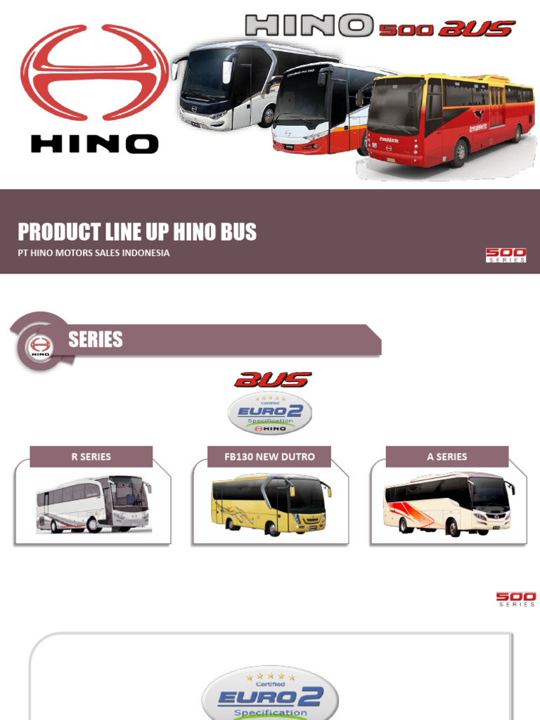 Spesifikasi dan Model Bus Hino | PDF