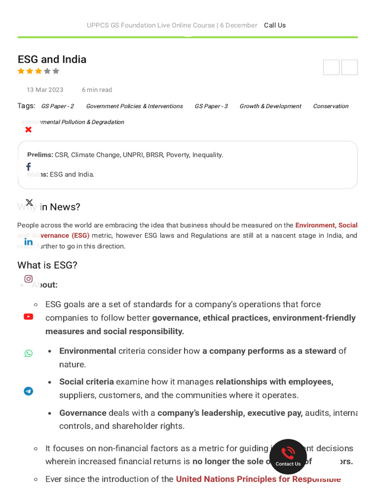 Esg And India Ntp Download Free Pdf Corporate Social Responsibility
