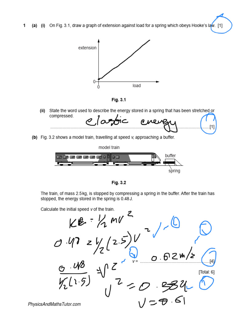 Hooke's Law QP | Download Free PDF | Force | Metrology