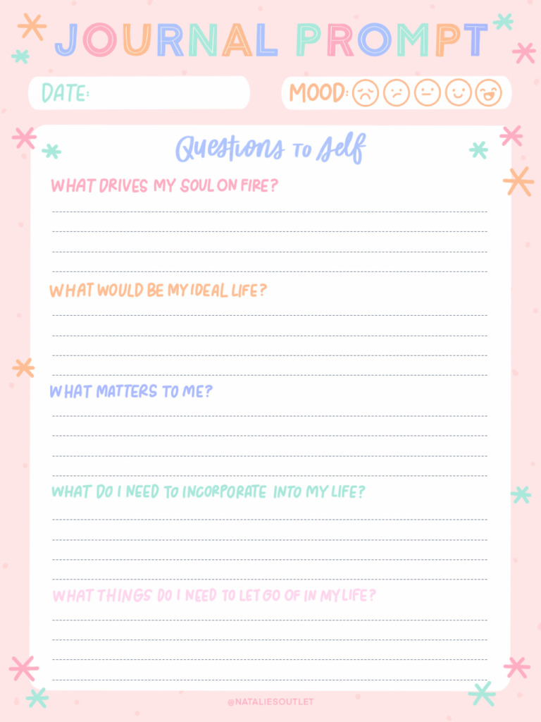 Journal Prompt Worksheet | PDF