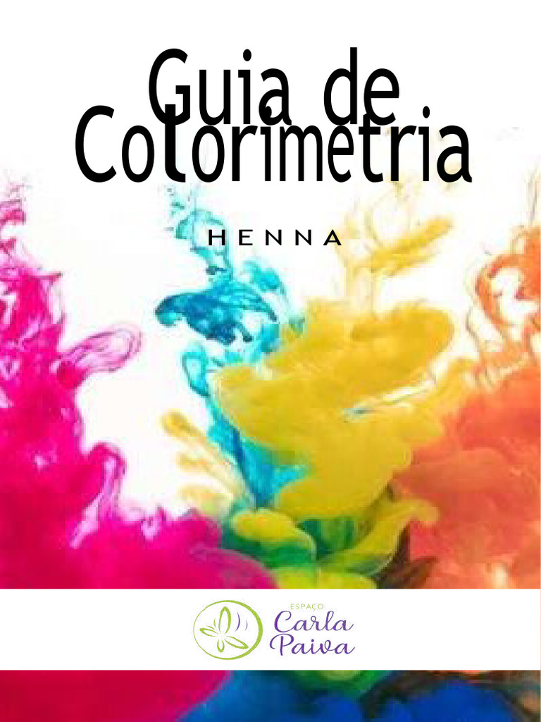 Guia Prático de Colorimetria da Henna | PDF | Gastronomia, comida e ...