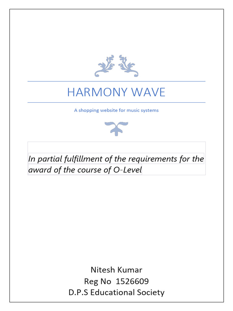 Harmony Wave | PDF | Html | World Wide Web