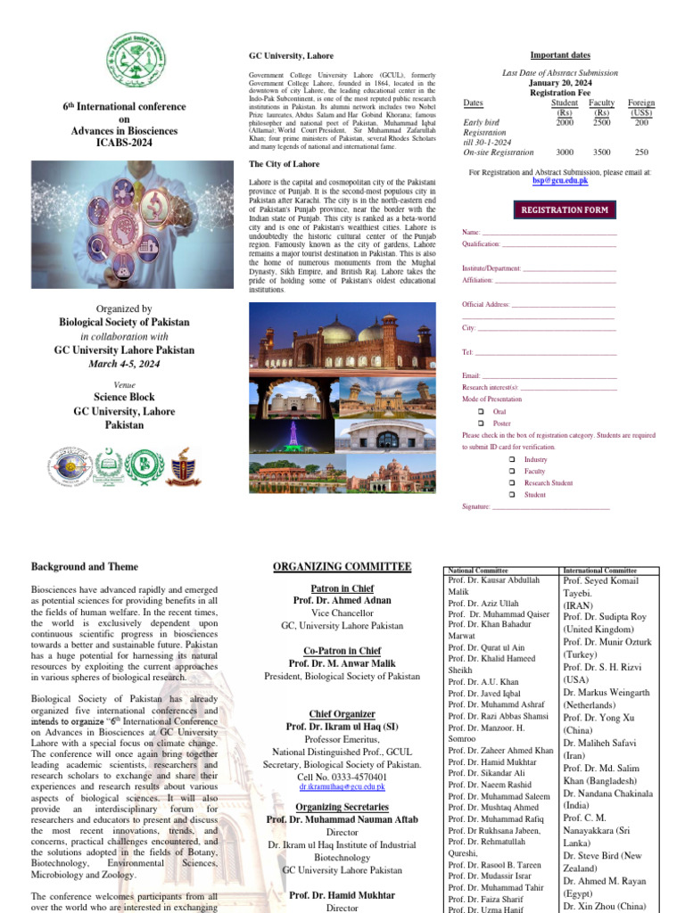 Broucher (2023) | PDF | Lahore | Pakistan