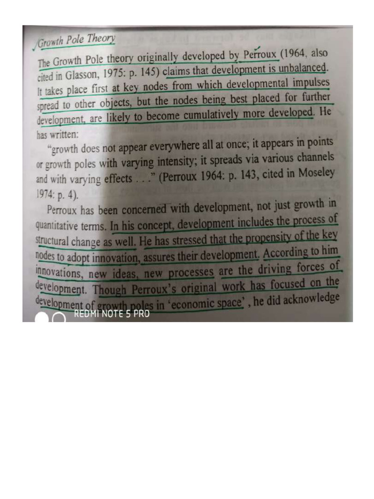 SEM 4 Growth Pole Theory | PDF