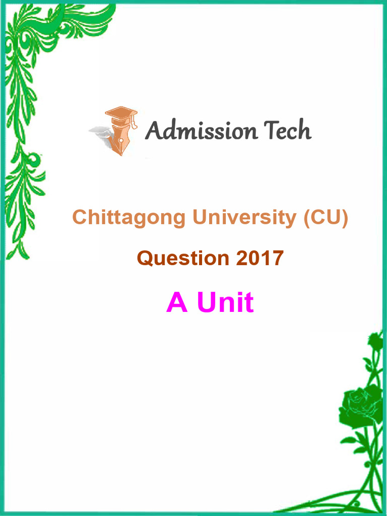 AdmissionTech - CU - A UNIT - 2017 | PDF