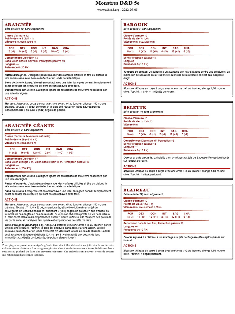 Transformation Druide FP 1 | PDF