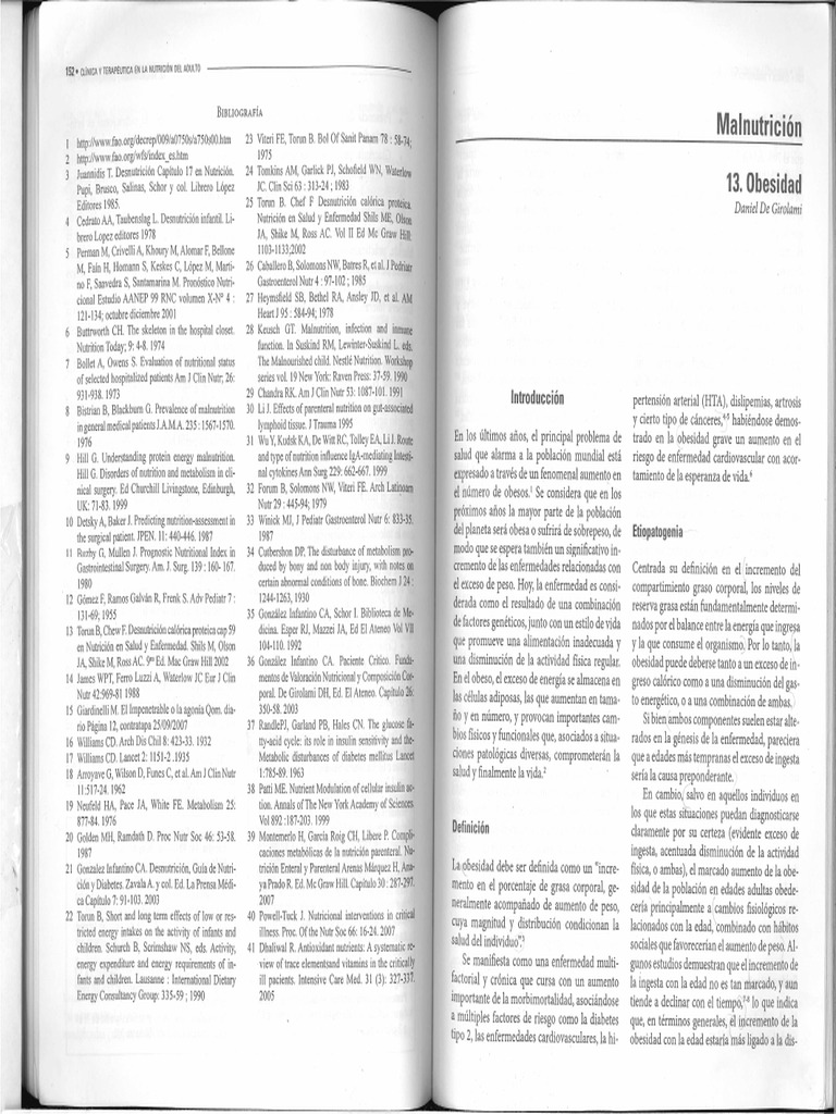 Girolami. Clínica y Terapéutica en La Nutrición Del Adulto-Cap. 13 ...