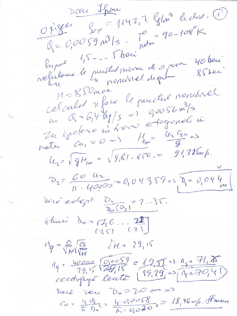 Calcule Rotori Electropompe | PDF