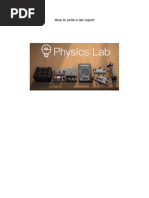 Guide On Writing A Post Laboratory Report For Science Laboratory Activities | PDF | Experiment ...