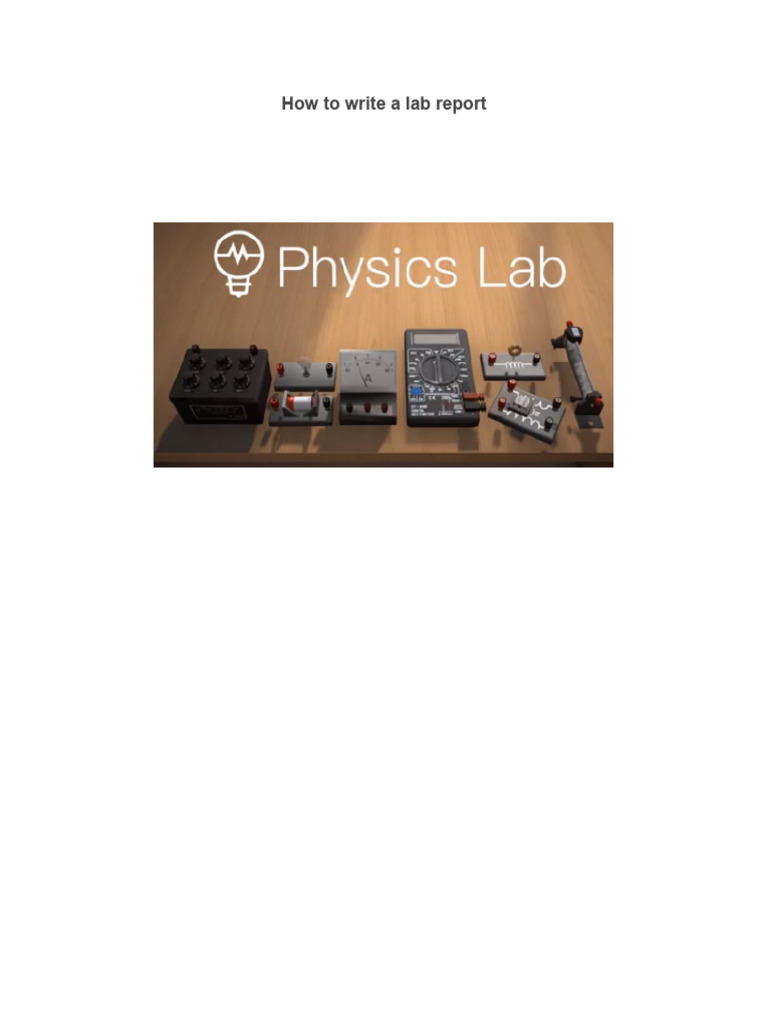 Physics Lab Report Outline | PDF