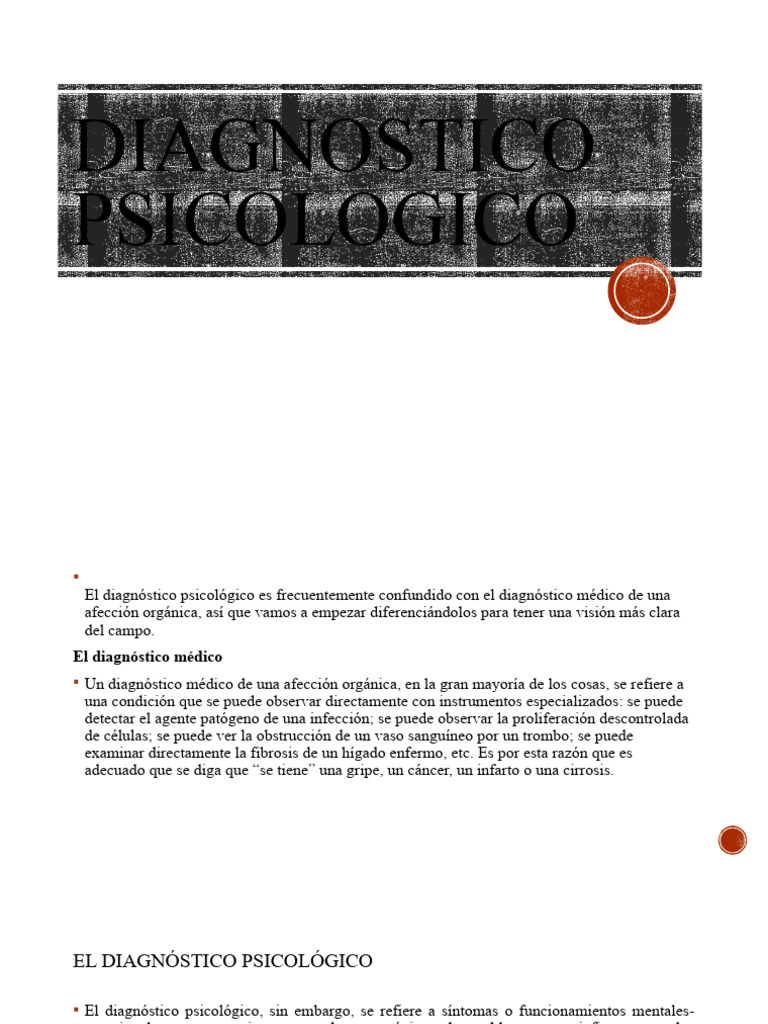 Diagnostico Psicologico | PDF