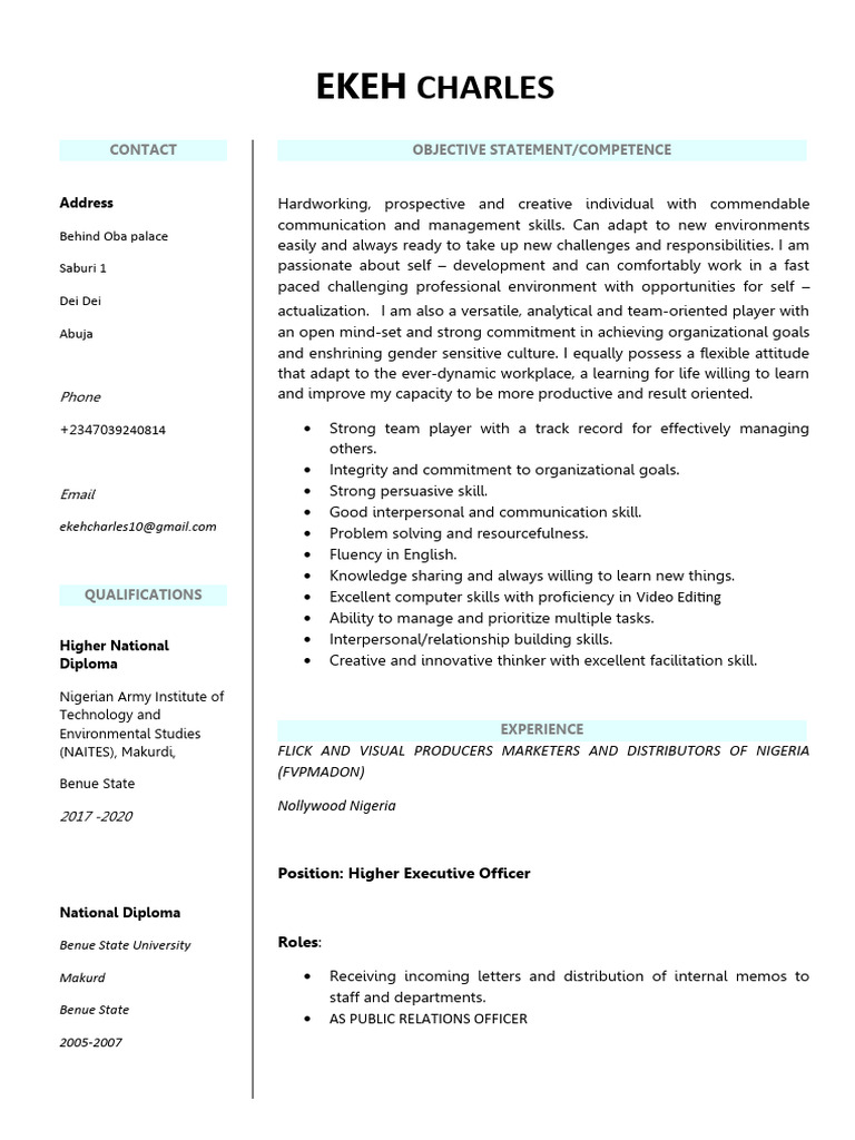 Andru's CV SFH | PDF | Cognition | Learning