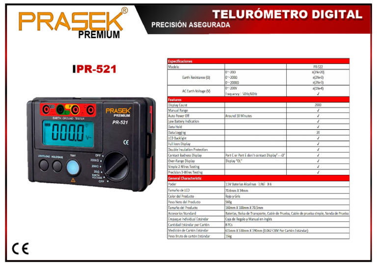 Ficha Tecnica PR 521 1 | PDF