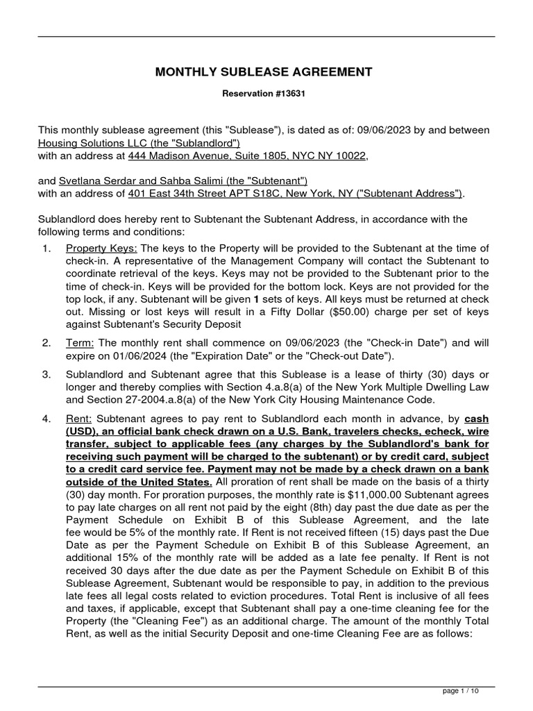 Reservation Lease 13631 | PDF | Law
