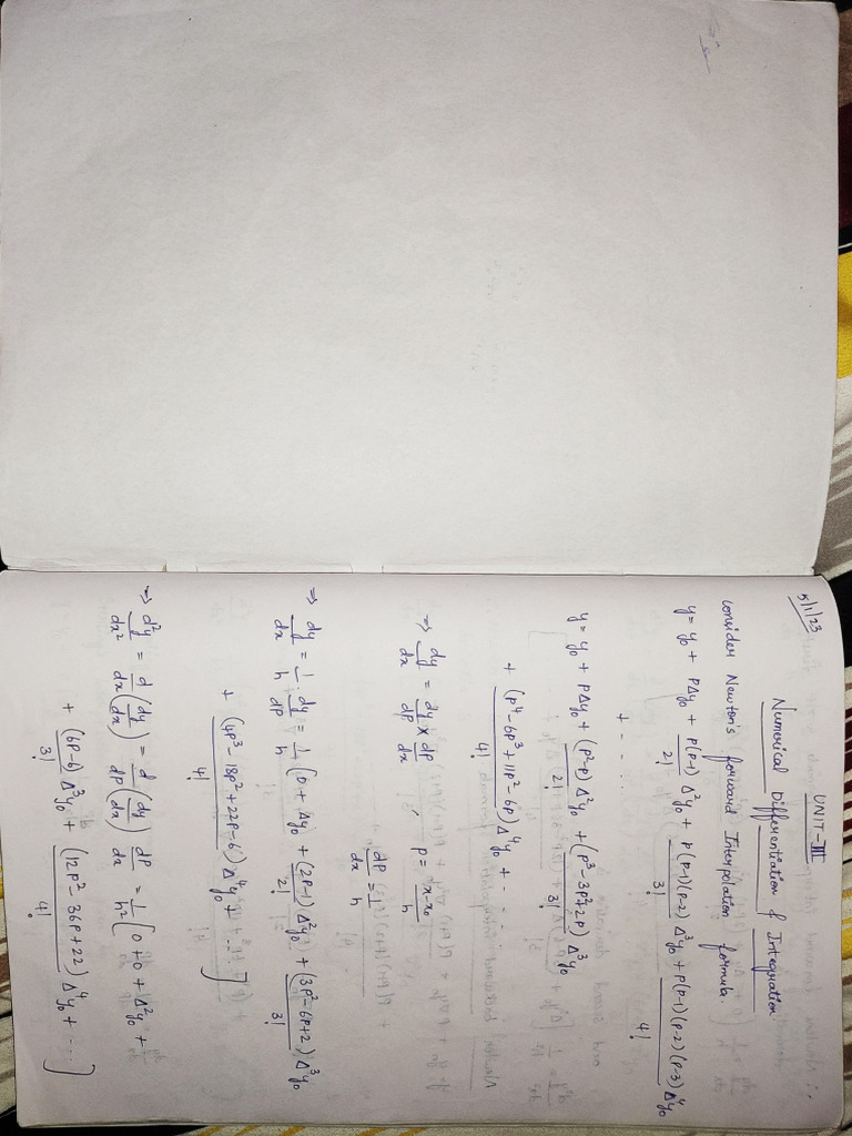 Maths Numerical Diff & Integration | PDF