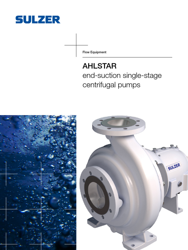 AHLSTAREndSuctionSingleStage E10083 | PDF | Pump | Pipe (Fluid Conveyance)