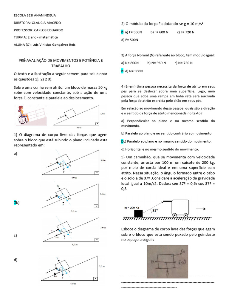 1 Avaliação 2 Bimestre 2 Ano Matemática Pdf