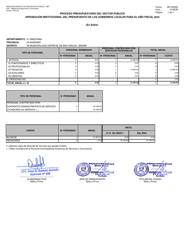 Resumen de Personal | PDF | Gobierno local | Gobierno