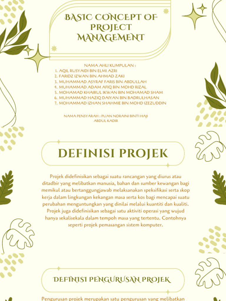 Basic Concept of Project Management-1 | PDF