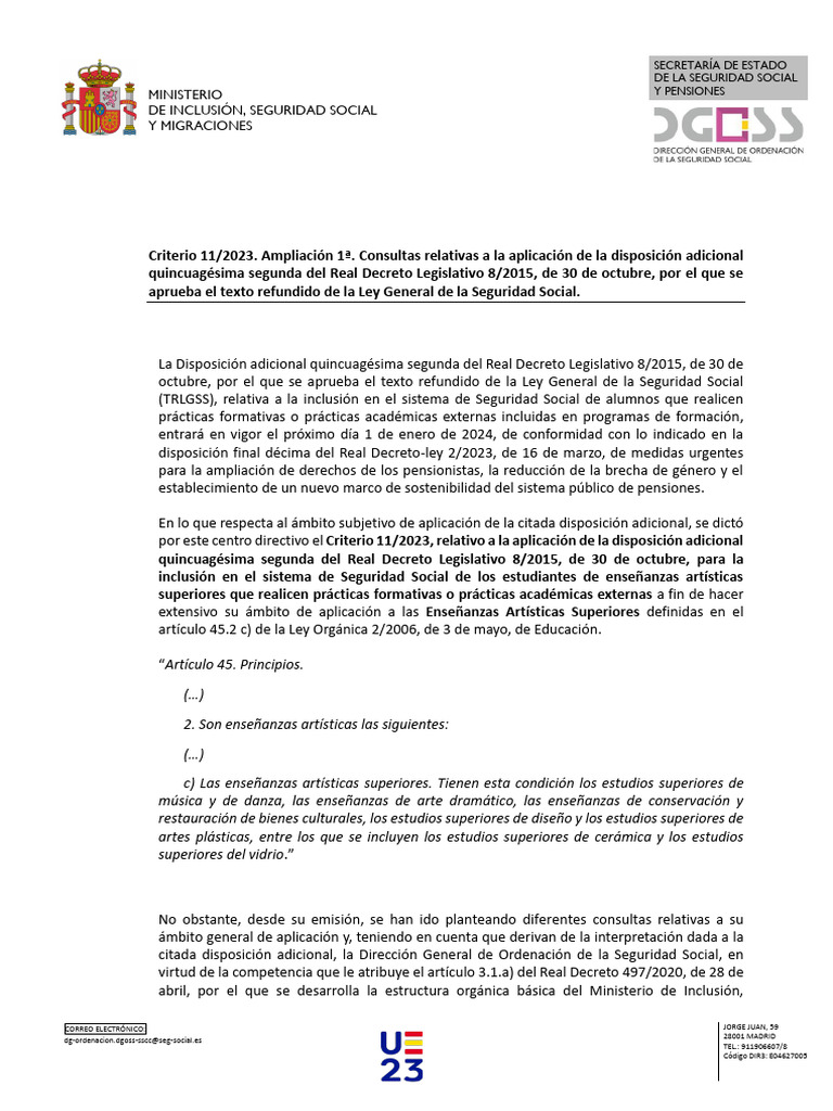 CRITERIO 07-11-2023 DA 52 Ampliación | PDF CRITERIO 07-11-2023 DA 52 Ampliación | PDF