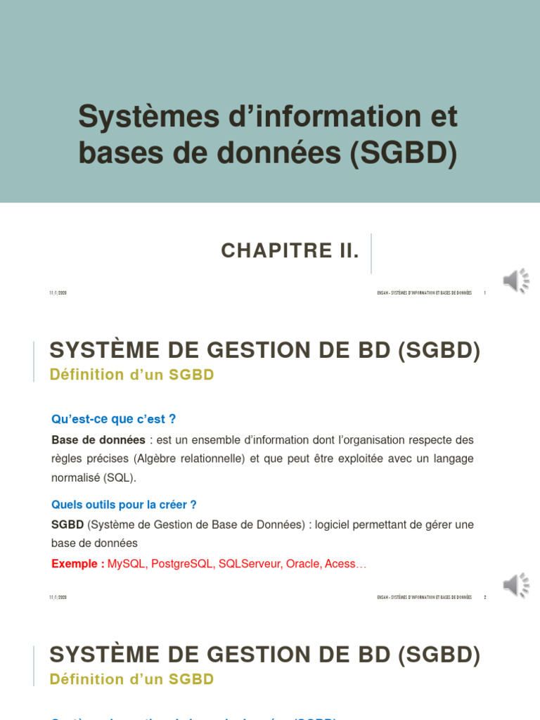 Cour 2 | PDF | Bases de données | Base de données relationnelle