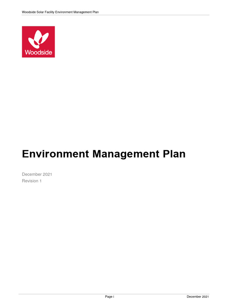 Solar Facility Environmental Plan | PDF