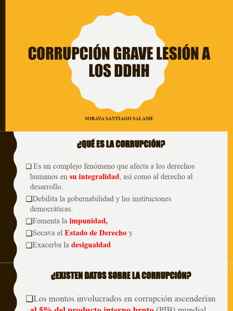 Corrupción y Derechos Humanos | PDF | Ciencias sociales