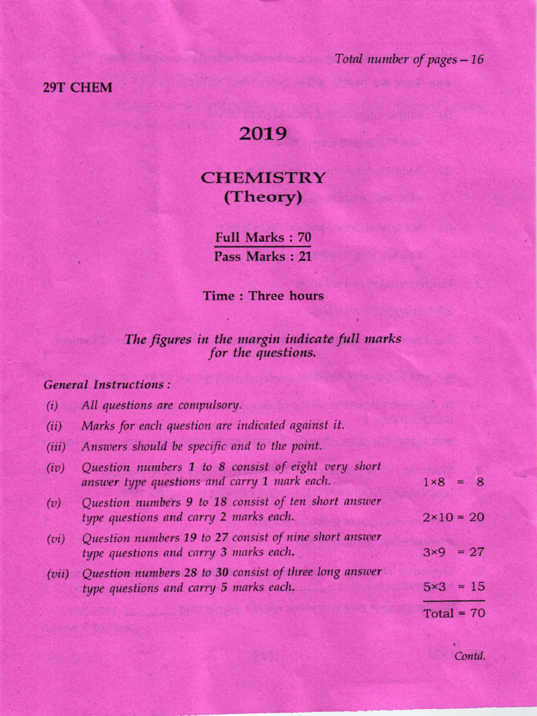 CHEMistry 2019 | PDF | Chemistry | Physical Sciences