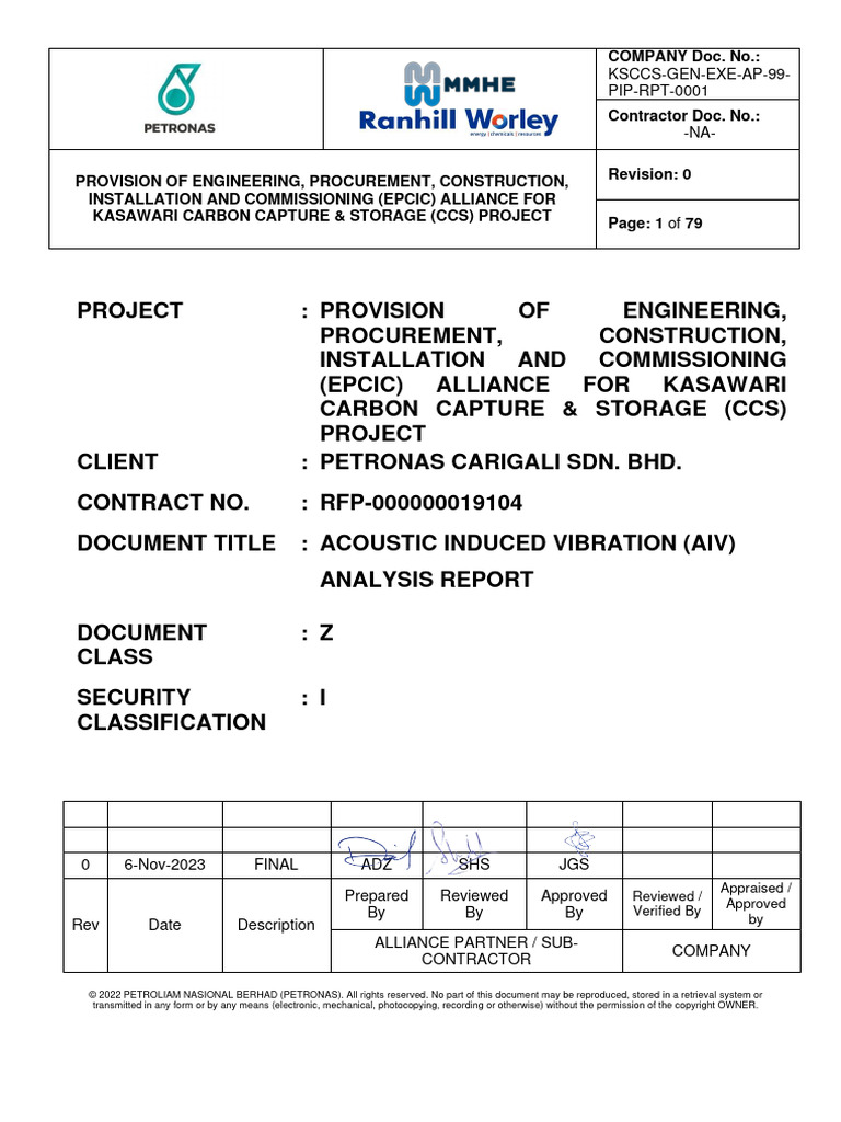 Ksccs Gen Exe AP 99 Pip RPT 0001 0 | PDF | Carbon Capture And Storage ...