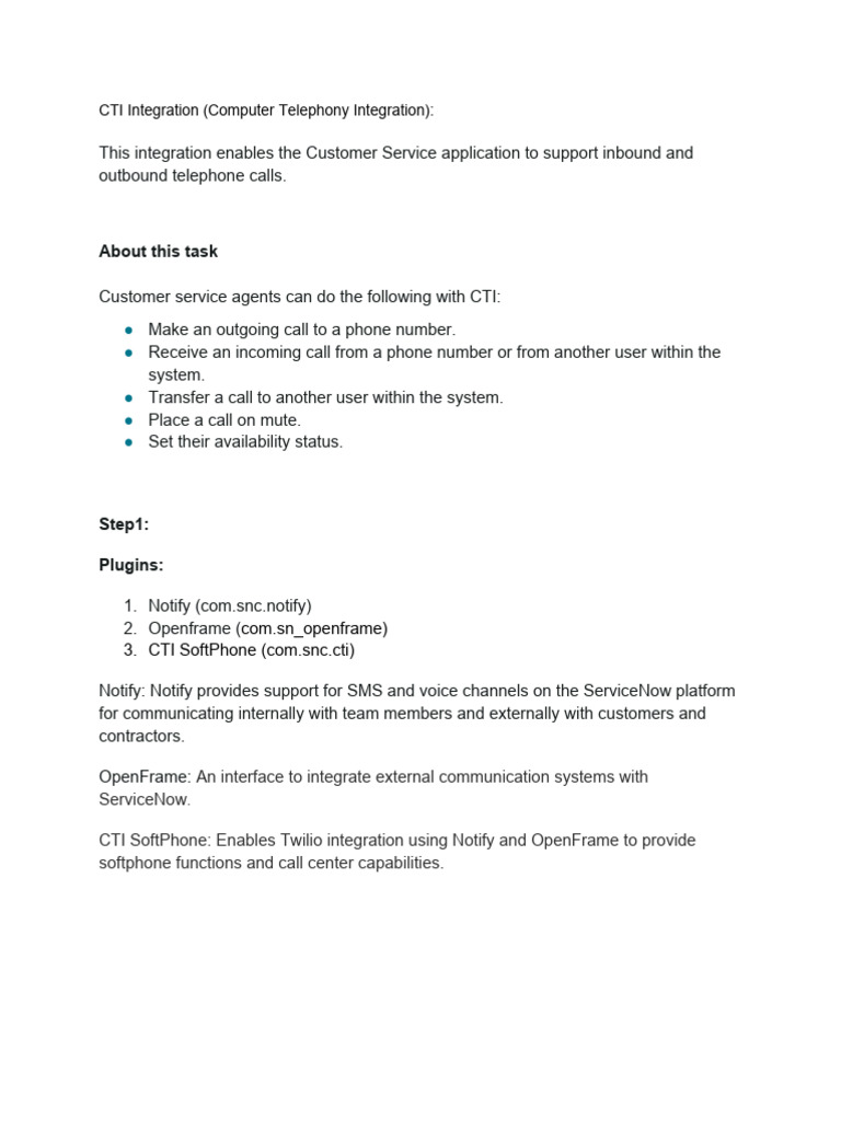 CTI Integration | PDF | Screenshot | Gmail
