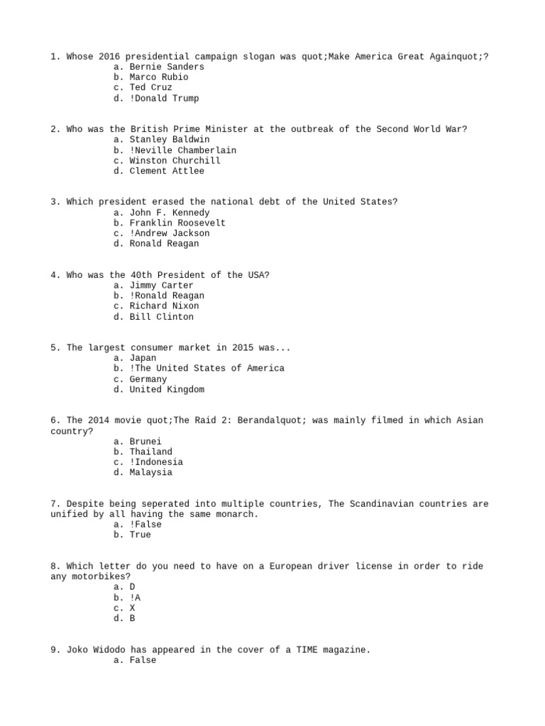 Quiz HW 8 | PDF | Presidents Of The United States | American Government