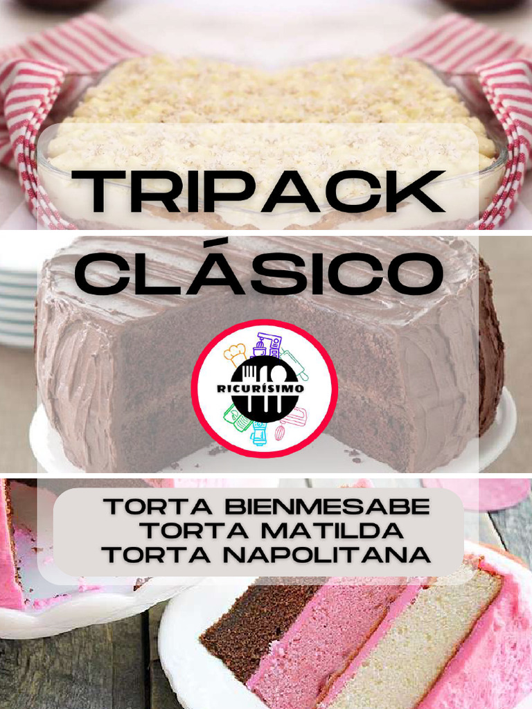 Tres Tipos de Torta | PDF | Chocolate | Crema