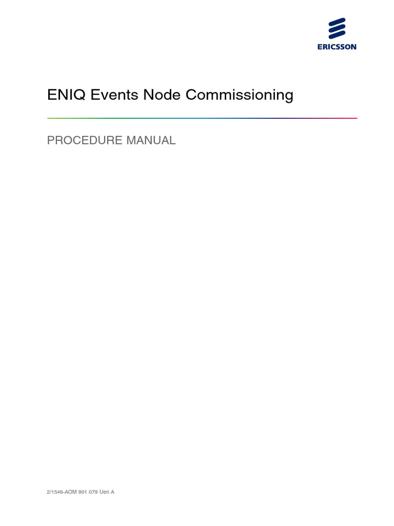 ENIQ Events Node Commissioning | PDF | Command Line Interface | Parameter (Computer Programming)