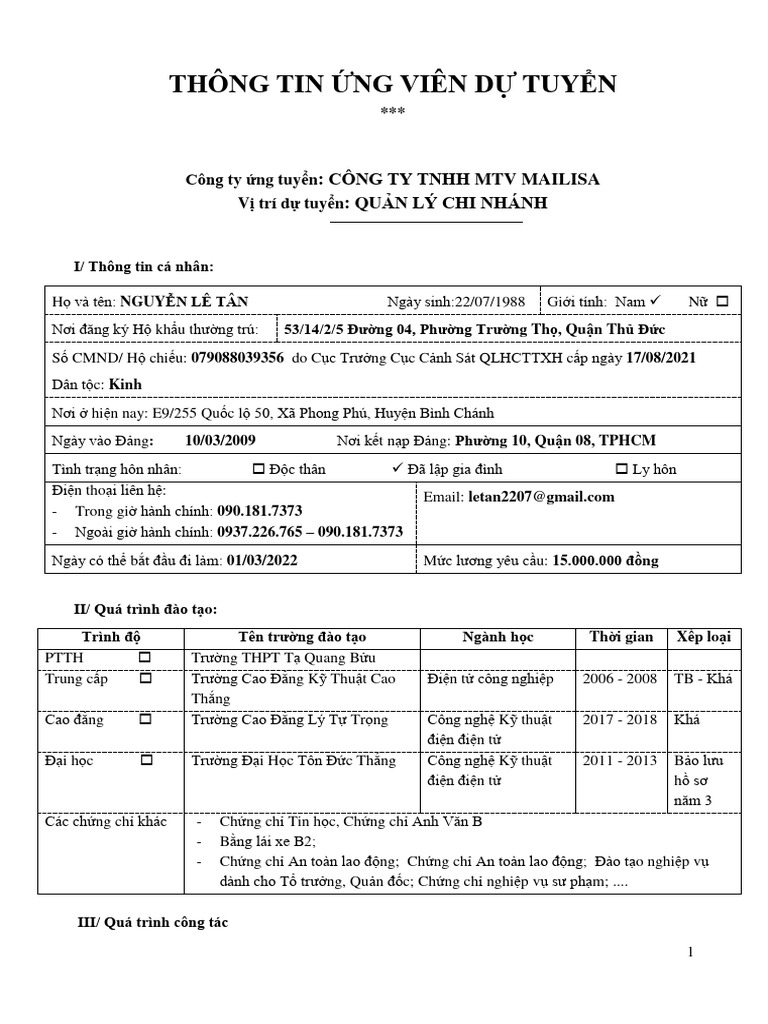 Nguyen Le Tan - Hs Ung Tuyen | PDF