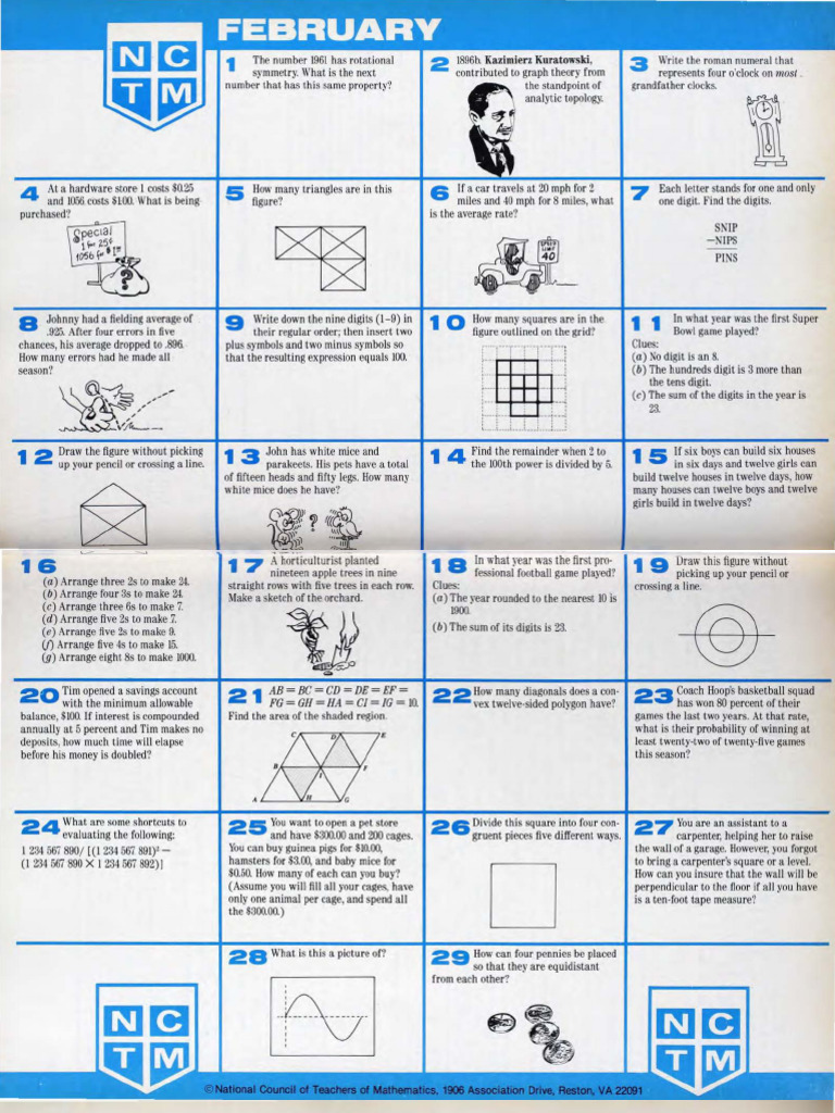 1988 - 2 - Calendar Problems | PDF