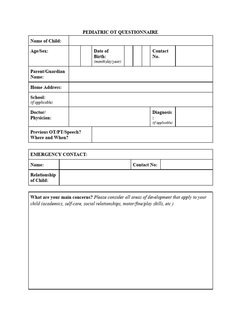 Caregiver Intake Form | PDF | Pregnancy | Childbirth